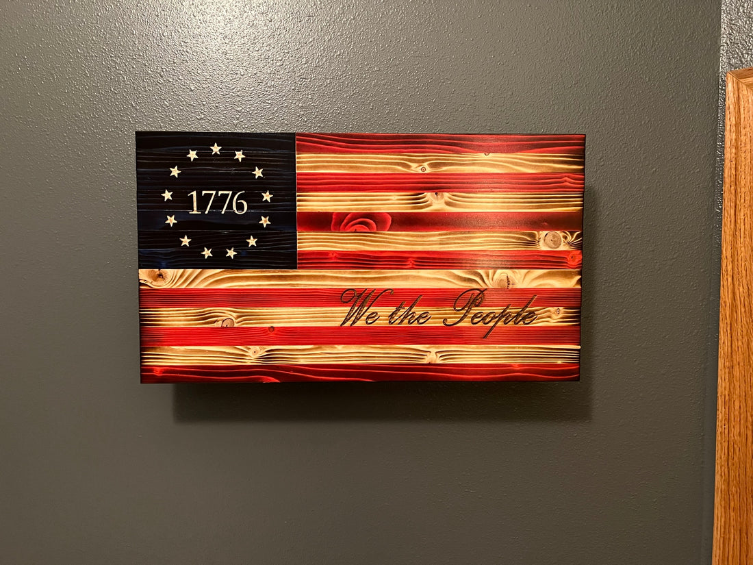 Rustic & Distressed Wooden American Flag Decor – Old Glory Rustic Sign Co.