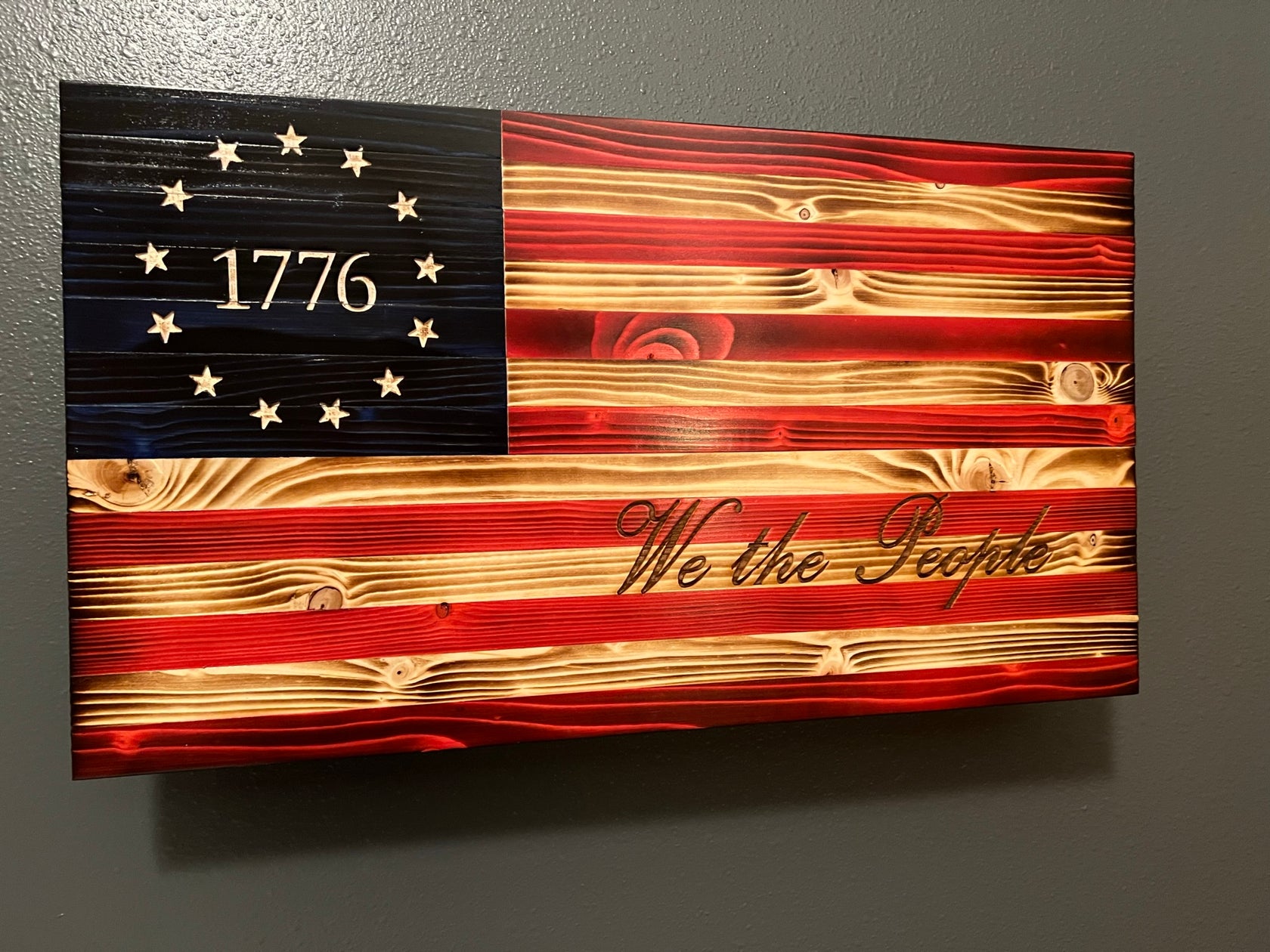 Rustic & Distressed Wooden American Flag Decor – Old Glory Rustic Sign Co.