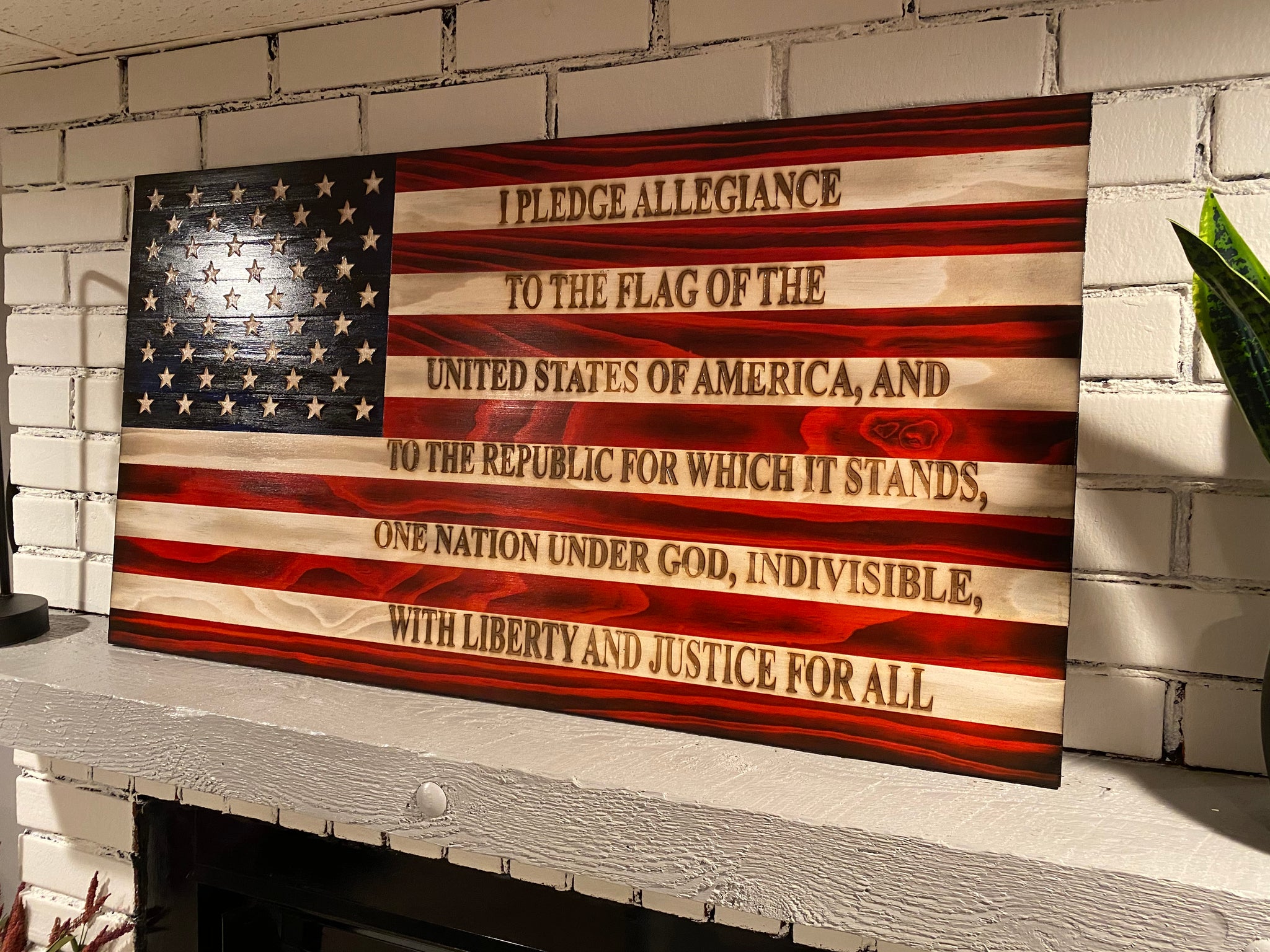 The Original Pledge of Allegiance Flag – Old Glory Rustic Sign Co.